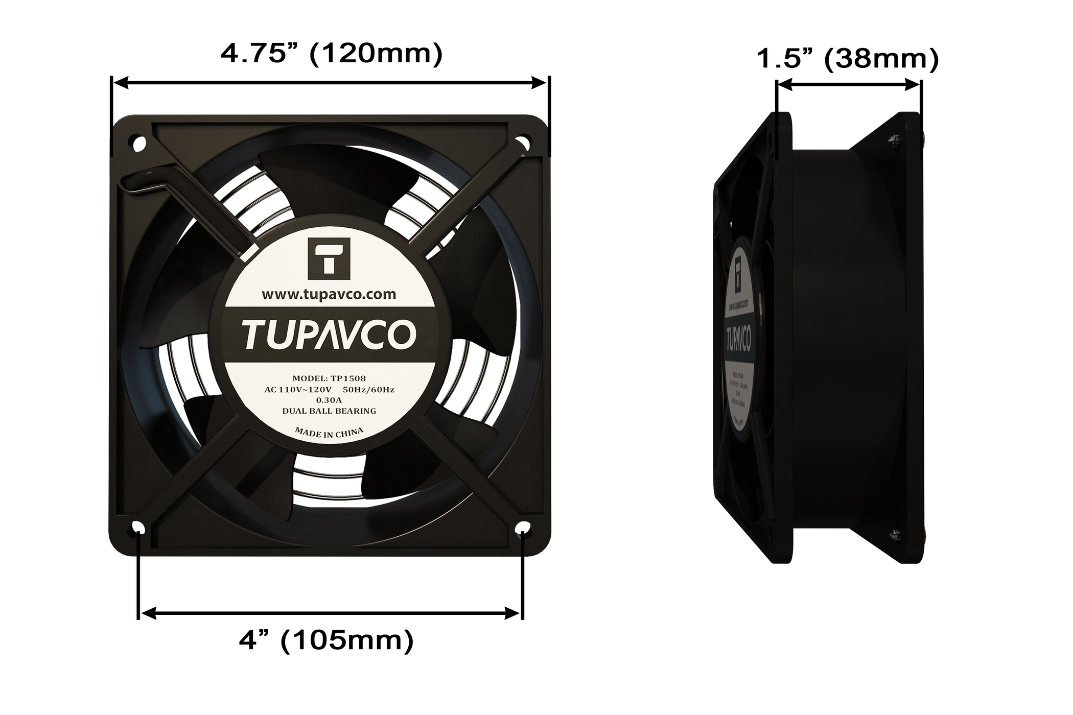 Network Cabinet Fan Kit 2pc Muffin Server Rack Cooling -Top/Side Mount ...