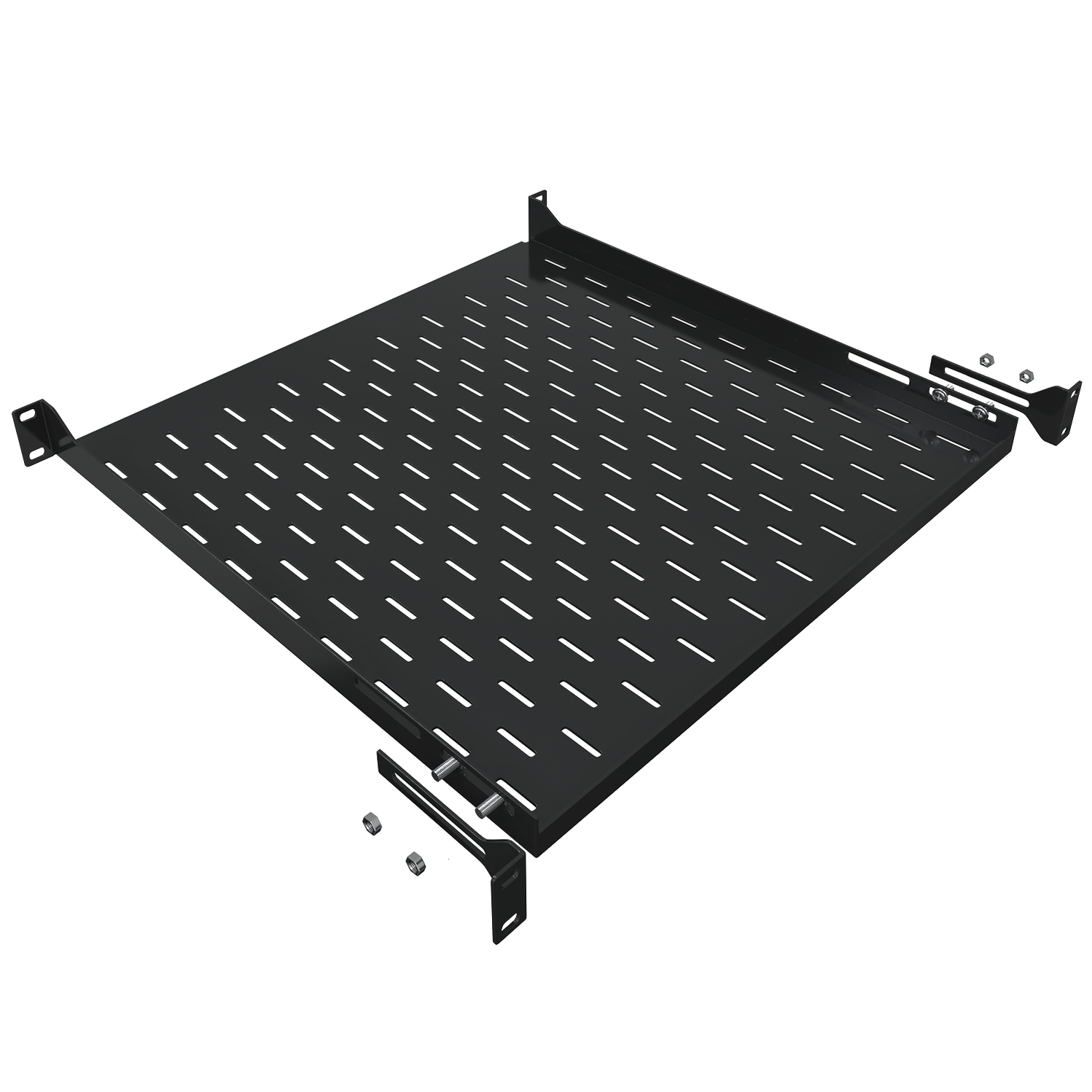 1U Server Rack Shelf - 19" Rackmount Tray - 17.7" Deep - TP1711 — Tupavco