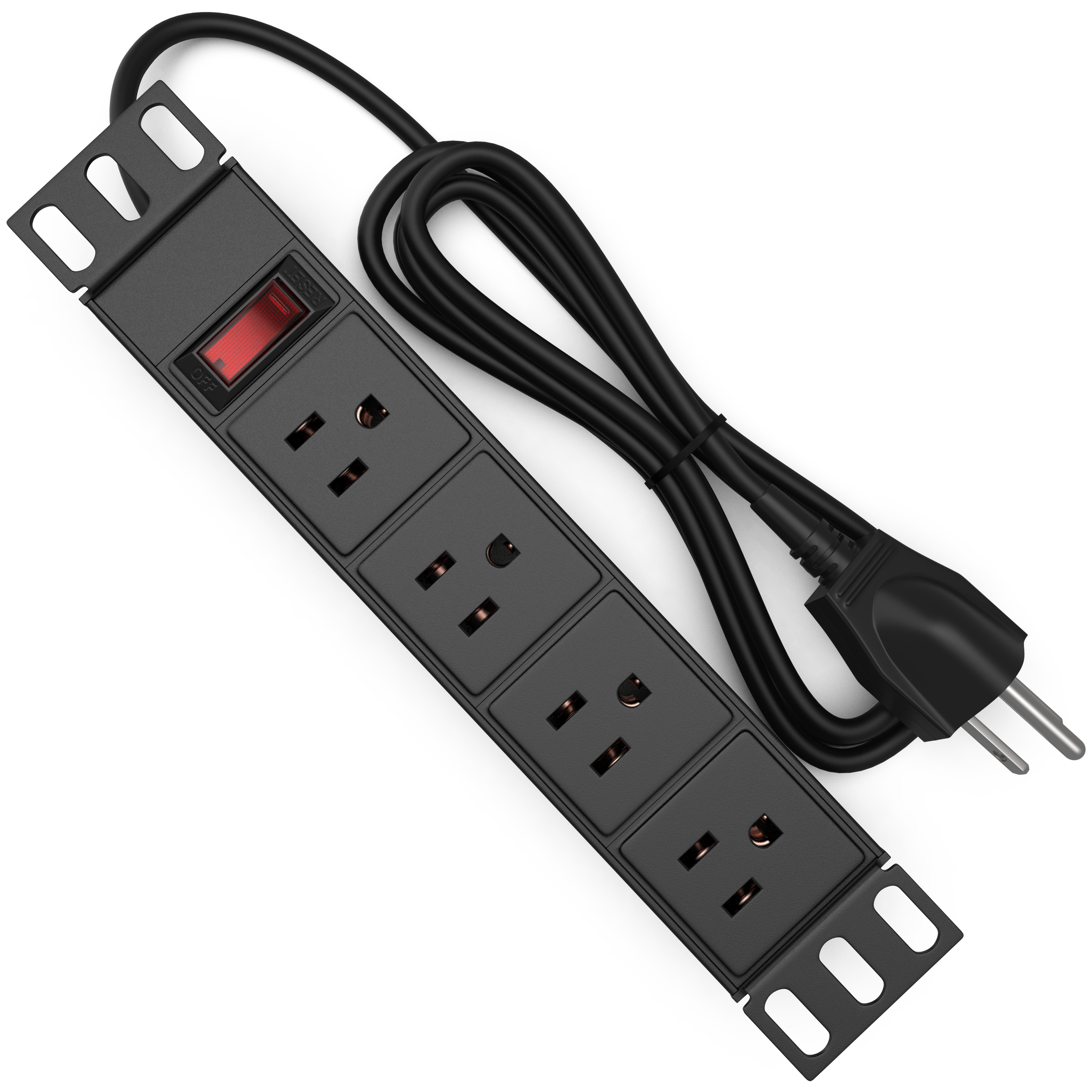 10" Rack PDU - 1U Power Distribution Unit with Protection - TP1713 ...