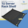 1U Server Rack Shelf - 19" Rackmount Tray - 17.7" Deep - TP1711 — Tupavco