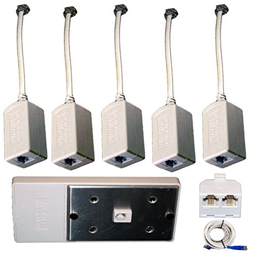DSL Filter Kit 5 Pack Inline DSL Phone Filters Wall Filter Splitter ...